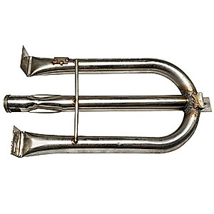 DENPETEC BBQ Stainless Steel Tube,BBQ Grills Spare Pipe Gas Burner Tube Stainless Steel U Shaped.