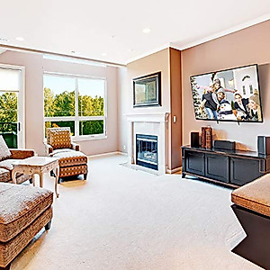 PERLESMITH Tilting TV Wall Mount Bracket Low Profile for Most 23-60 inch LED LCD OLED, Plasma Flat Screen TVs with VESA 400x400mm Weight up to 115lbs, Fits 16" Wood Stud