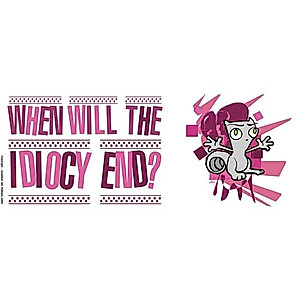 CafePress When Will The Idiocy End? Foamy Mug Ceramic Coffee Mug, Tea Cup 11 oz