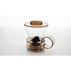 Clever NEW Coffee Dripper Official, Glass Style Coffee Maker Hassle-Free Ways Make Manual Pour Over Coffee & Cold Brew, 18 Fl Oz.