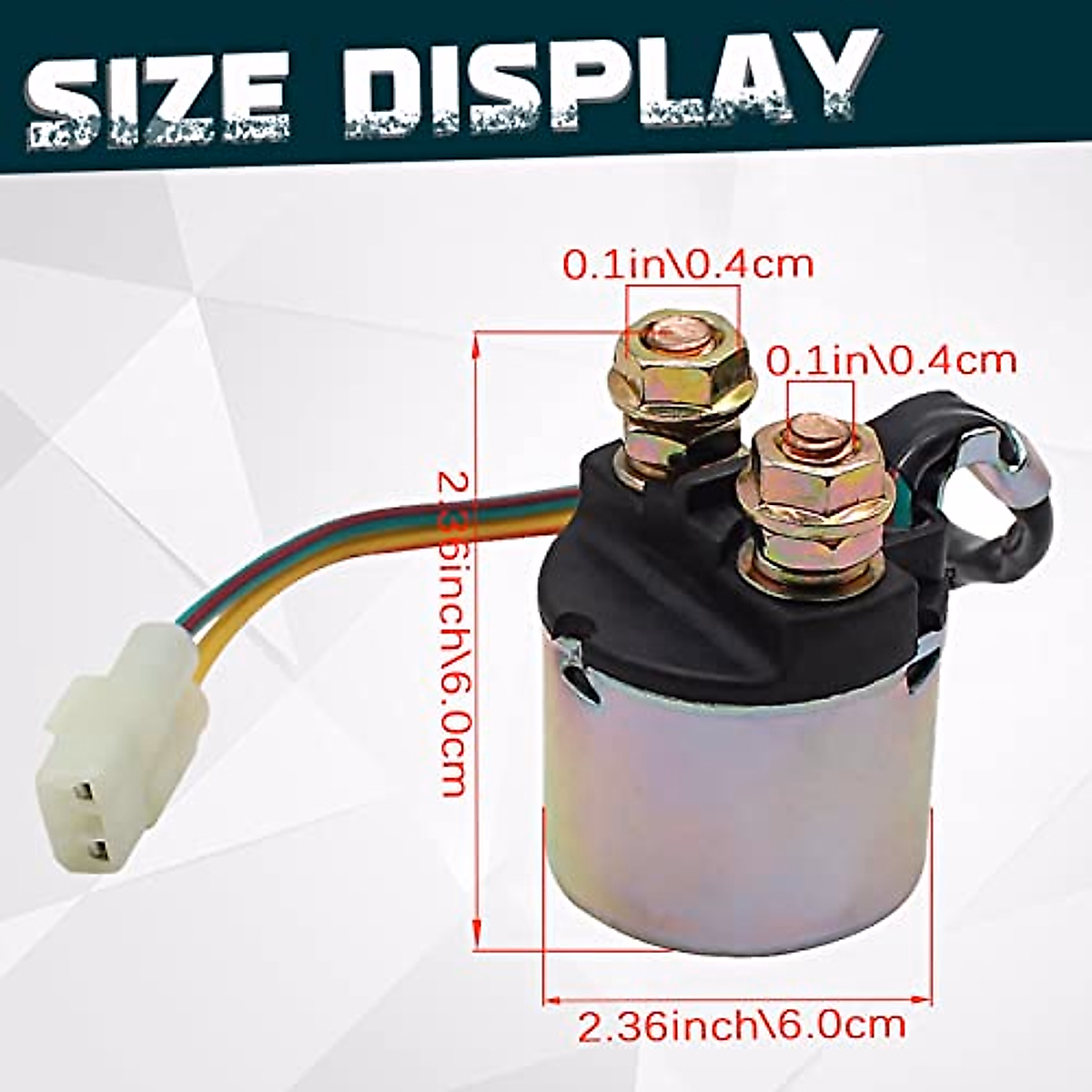 Starter Solenoid Relay for Honda TRX350 Fourtrax Rancher 350 2000-2006 / TRX400 Fourtrax Foreman 400 1995-2003 ATV