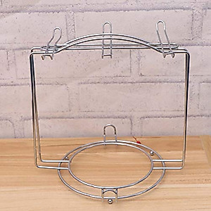 Cabilock Mug Stand Mug Plates Holder Coffee Cup Rack Stand Stainless Steel Coffee Cup Holders for 4 Cups 6 Plates ( Silver ) Mug Tree