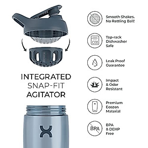 Promixx PURSUIT Protein Shaker Bottle – Premium Sports Blender Bottles for Protein Mixes and Supplement Shakes – Easy Clean, Durable Protein Shaker Cup