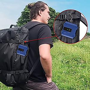 VOFUOE for Airpods Case, AirPods 2nd Generation with Secure Lock Clip Auto Pop-Out Lid Keychain for Men Women, AirPods 1&2 Cover Armor Shockproof Bumper Hard Cases for Apple AirPods 2nd/1st-Navy