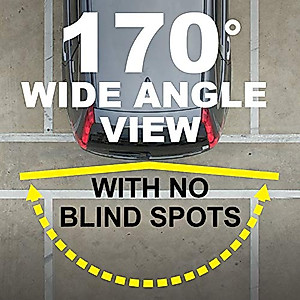 BOSS Audio Systems LPCB36 Car Rearview Backup Camera - License Plate Mount, High Resolution, Easy Mounting, 170 Wide Angle, Weatherproof, Low Light Friendly, Distance Guide View