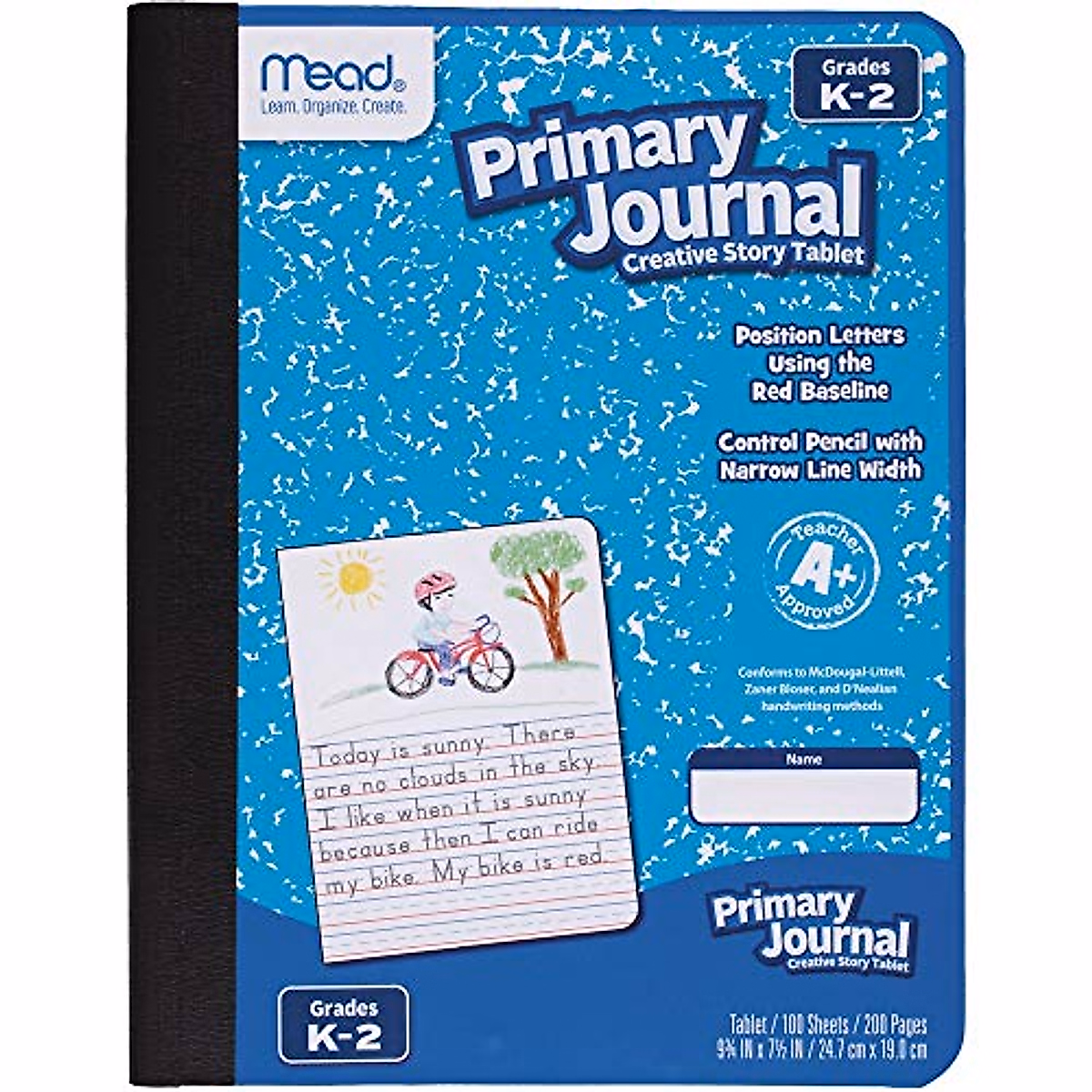 Mead Primary Journal Creative Story Tablet, Grades K-2, Kindergarten 2nd Grade Workbook (09554)