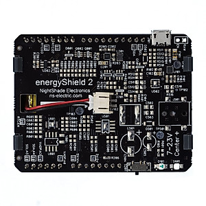 energyShield 2 Basic - Rechargeable Battery Shield - Compatible with Arduino Uno R3