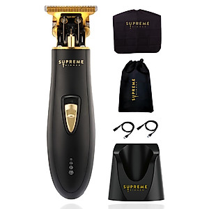 Supreme Trimmer T Shaper | Professional Barber Trimmer Hair Clippers for Men (90 Min Run Time) Cordless Hair Trimmer Zero Gapped Liner Beard Trimmer | ST5220 Black