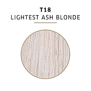 WELLA colorcharm Hair Toner, T18 Lightest Ash Blonde + 10 Vol. Developer