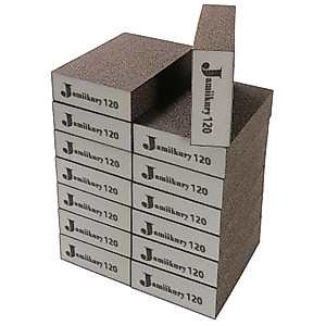 16Pcs 120 Grit Sanding Blocks, Jamiikury Fine Sanding Sponge Washable and Reusable, Wet Dry Sandpaper Sponge for Wood Metal FurniturePaint and Drywall