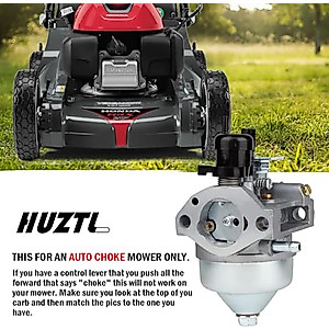 HUZTL 16100-Z0Y-M42 Carburetor for Honda GCV190LA Engine HRX217 K1 K2 K3 K4 K5 Lawn Mower - Auto Choke