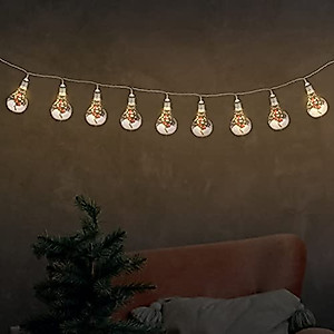 ibasenice LED String Lamp Lightbulb String Light Festival Fairy Light Holiday Party Hanging Light Decoration for Home Garden Yard Lawn