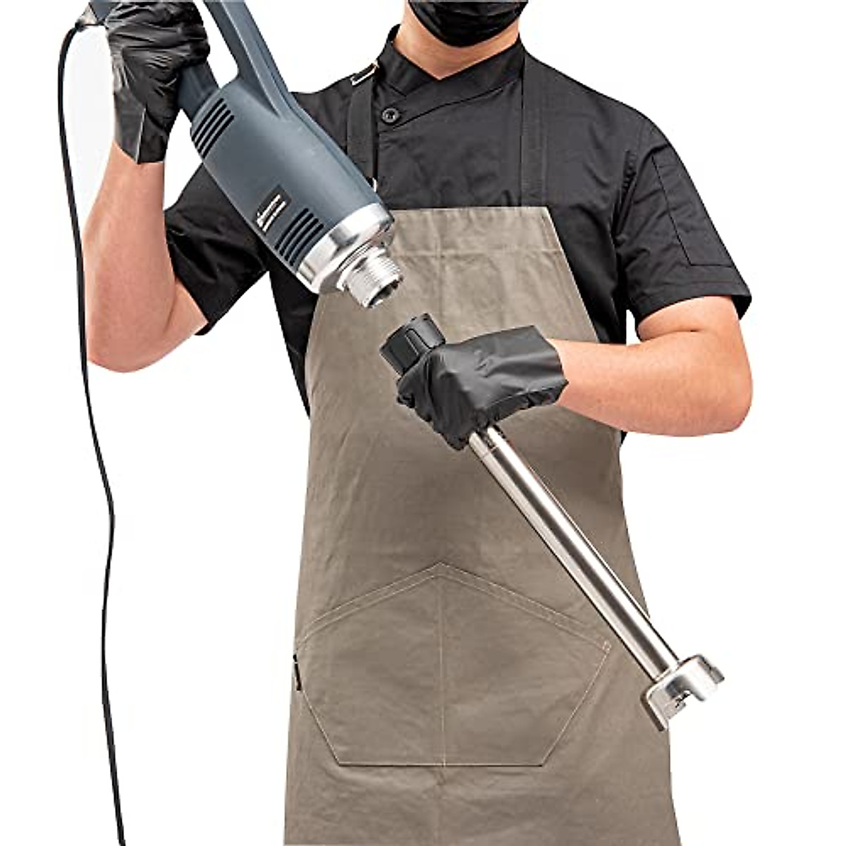 Restaurantware Hi Tek Stainless Steel Blending Shaft - Fits Variable Speed Immersion Blender - 18" - 1 count box,Silver