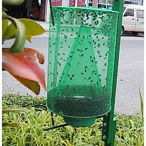 6 Pack Ranch Fly Trap, 2024 New Hanging Fly Catcher, The Most Effective Trap Ever Made with Pots, Cage Catcher for Indoor and Outdoor, Family Farms, Park, Restaurants