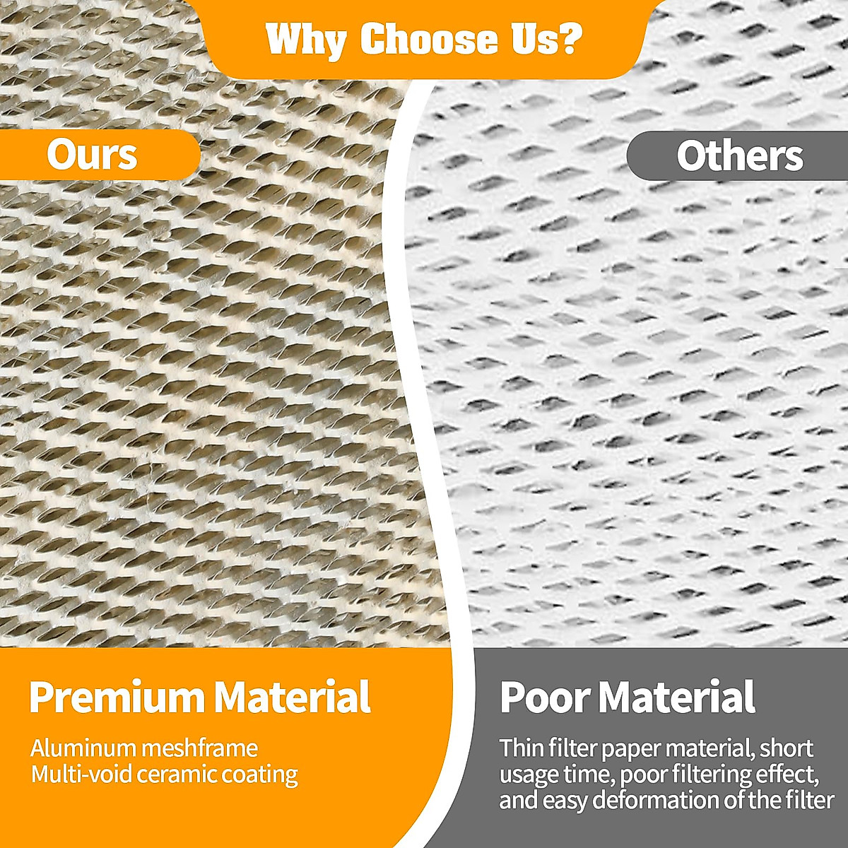 2Pack 35 Water Panel Humidifier Replacement Filter Made of Aluminum Mesh Compatible with AprilAire Whole-House Humidifier Models 300 350 360 560 560A 568 600 600A 600M 700 700A 700M 760 760A 768