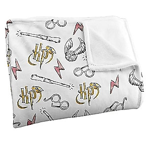 Harry Potter Whimsical Water Color Silky Touch Super Soft Throw Blanket 36" x 58",Whimsical Water Color