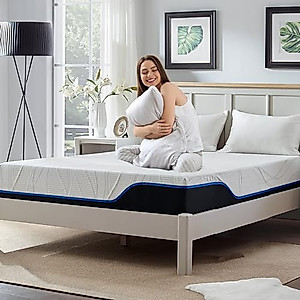 SERENITY HOME 12" Full Memory Foam Mattress, Breathable Bed Mattress, Cooling-Gel Memory Foam Mattress in a Box, Support & Pressure Relief Mattress, Fiberglass Free, Made in USA | Full