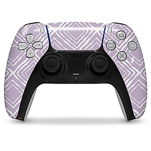 WraptorSkinz Skin Wrap compatible with Sony PS5 DualSense Controller Wavey Lavender (CONTROLLER NOT INCLUDED)