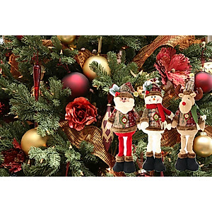 GIANTHONG Snowman Reindeer Santa Claus Christmas Decorations Figurine Christmas Ornament Standing Home Decorations Doll