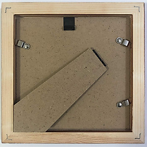 ZXT-parts 6x6 Picture Frames Red wood Without Mat, 4x4 Picture Frame with Mat, Solid Wood, 2 panels (1 glass, 1 plexiglass), The Table, The Wall.