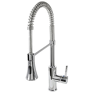 Ultra UF17200 Chrome Single-Handle Kitchen Faucet with Pull-Down Spray