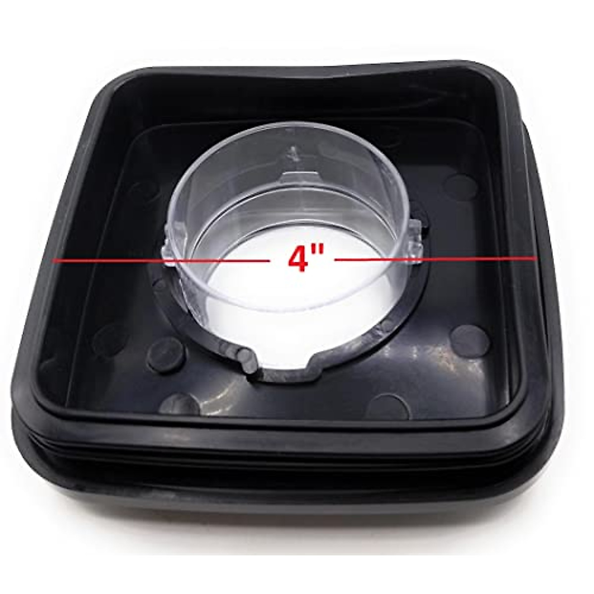 Blendin Replacement Square Lid, Compatible with 5 Cup Oster Blender Jars 4"