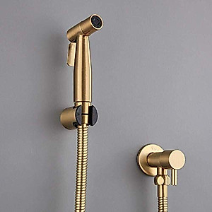 Toilet Sprayer Kit Brass Shower Sprayer Replacement Spray Compatible with Premium Cloth Diaper Sprayer - SUS304 Airbrush Bidet Toilet Set Companion