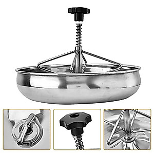 Pig Feeding Bowl Stainless Piglet Trough, Piglet Feeding Trough, Livestock Fodder Four Slots Food Tray Piglet Food Bowl, Pig Food Feeder for Piglet Cattle