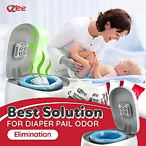 VZee Diaper Pail Deodorizer, Pack of 16, with Plastic Case, Compatible with Munchkin Diaper Pail, Diaper Pail Odor Eliminator, Charcoal Odor Absorber for Shoes, Drawers, Changing Tables and Bins