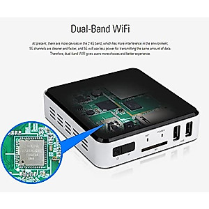 Genianech Android Smart Box,HDMI-in Digital Signage Media Player,Mini PC WiFi Bluetooth Media Player for Industrial/Commercial,APC390R