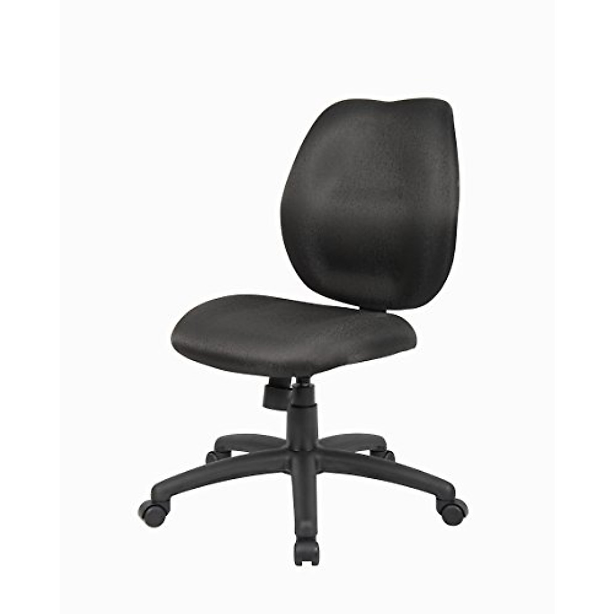 Boss Office Products Any Task Mid-Back Task Chair with No Arms in Black