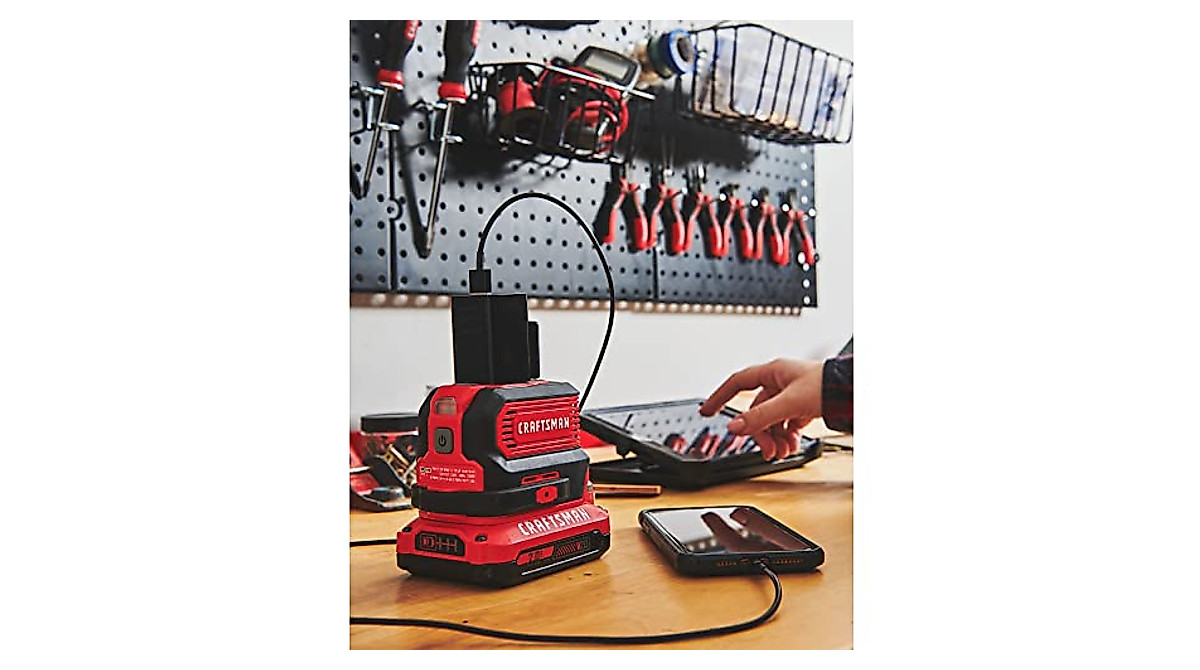 Craftsman 20V 150W Power Inverter w/ USB & LED Light