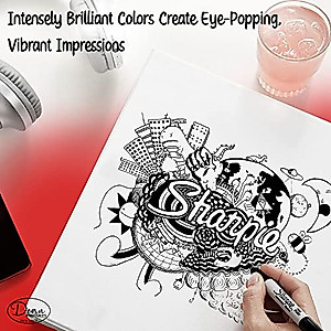 Black Permanent Markers - Black Permanent Marker - Fine Point Marker - Fine Tip Permanent Marker - Black Markers - Magic Marker - School And Office - 12 Pen Markers - Dean Products