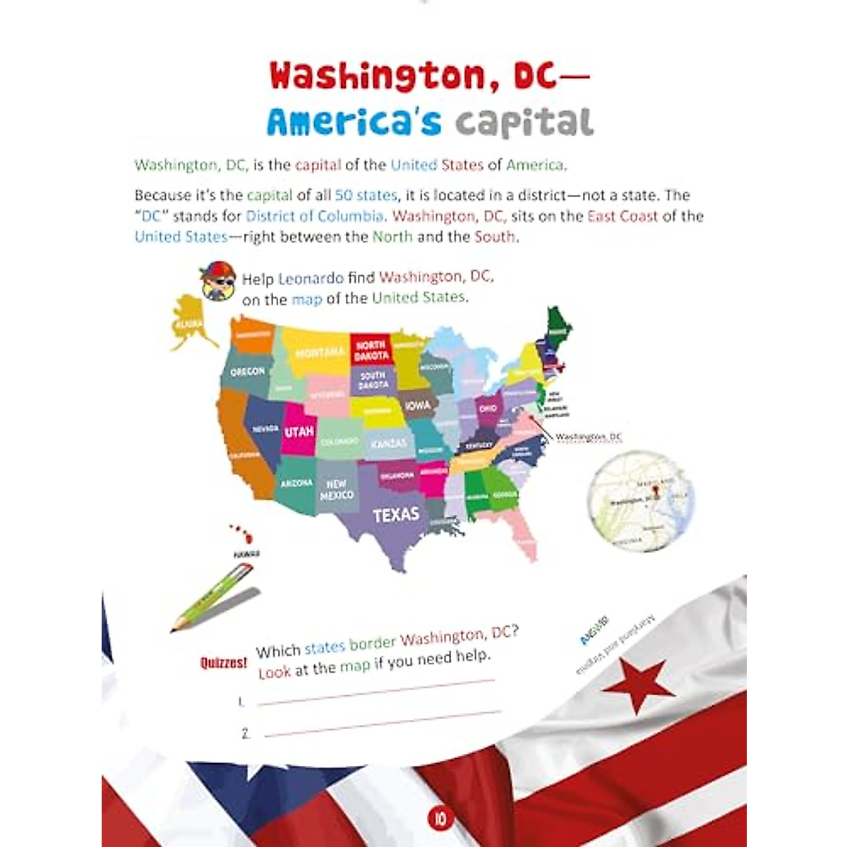 Kids' Travel Guide - Washington, DC: The fun way to discover Washington, DC with special activities for kids, coloring pages, fun fact and more!