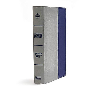 CSB Apologetics Study Bible for Students, Gray/Navy LeatherTouch, Black Letter, Defend Your Faith, Study Notes and Commentary, Articles, Profiles, Easy-to-Read Bible Serif Type