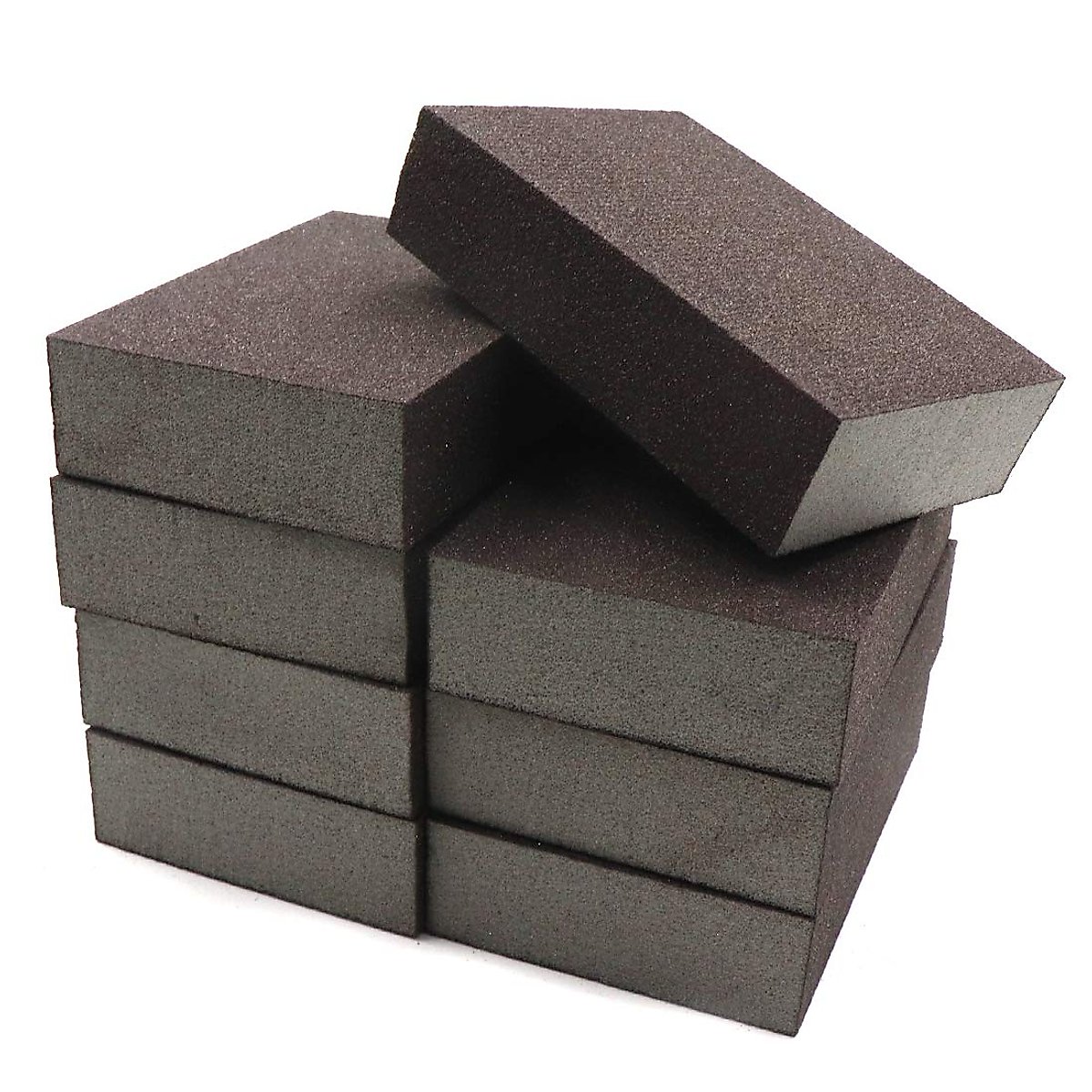 Luomorgo Sanding Sponge Sanding Blocks Polished Elastic Sanding Block Extra Fine (400-600 Grit) 8pcs