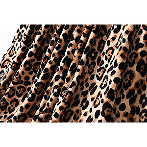 MarCielo Fleece Throw Blanket, 50 x 60 Inch Lap Fleece Blankets (Leopard)
