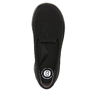 BZees Womens Galaxy Slip-On Black Eyelet 6 M