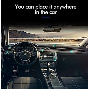 SALEX Black Magnetic Mounts 3 Pack. Flat Cell Phone Holder for Car Dashboard, Wall, Fridge. Stick on Universal Kit Compatible with GPS, Tablets, Smartphones, Knives, Keys, Spoons, Forks.