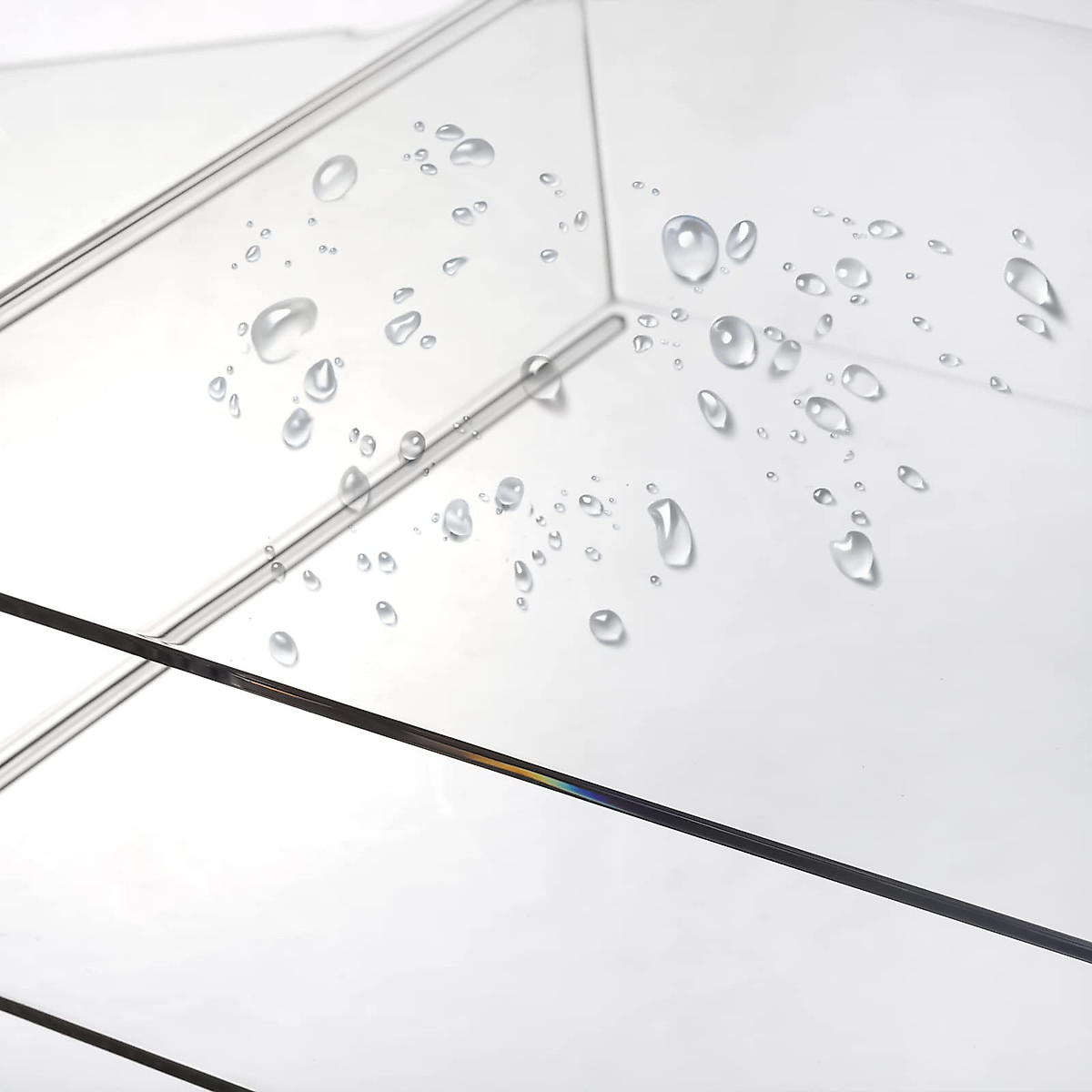 Elsjoy Set of 2 Acrylic Letter Tray, 2-Tier Stackable Paper Tray Clear Desktop File Organizer for Documents, Books, Magazine, Office, School