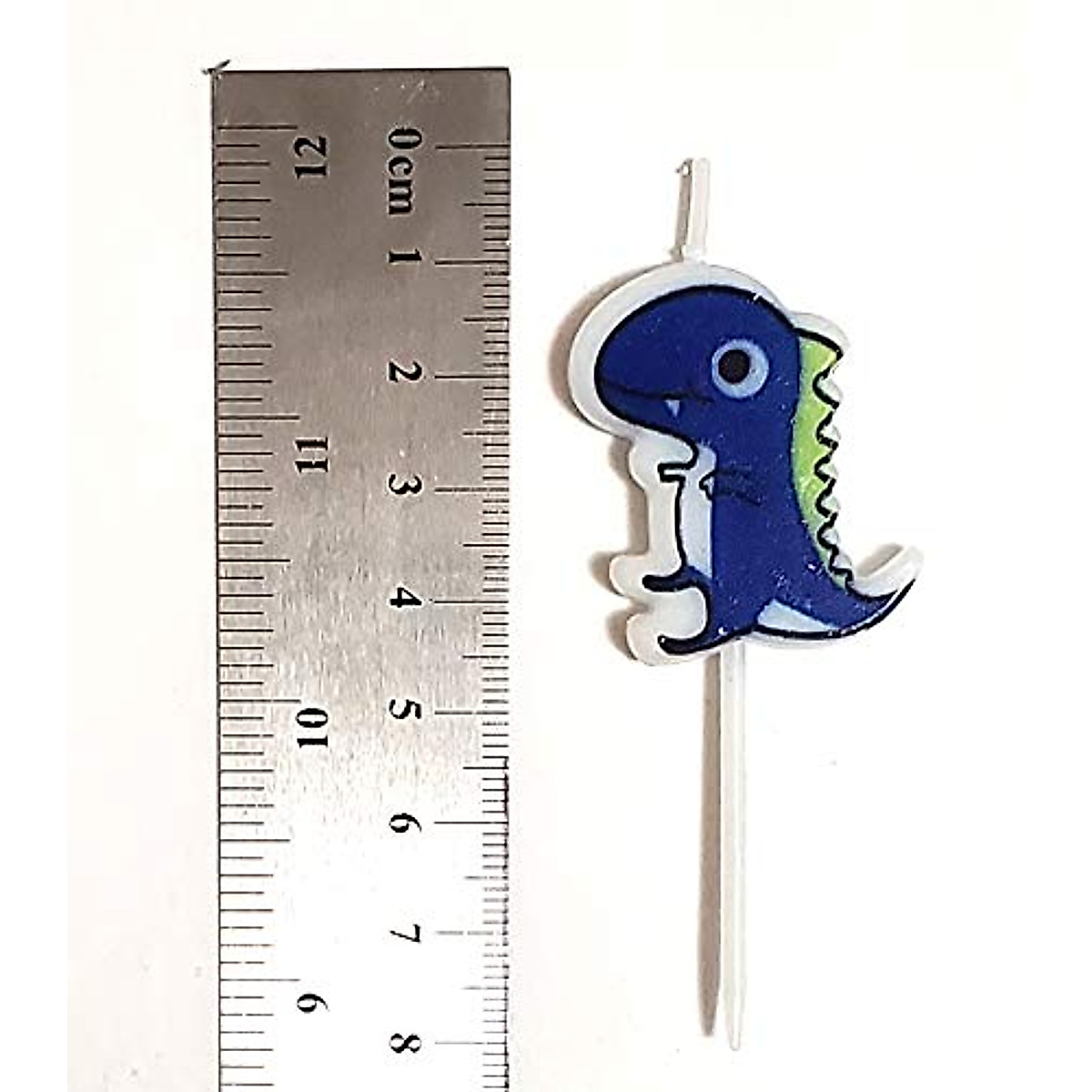 10 Count Special Cake Candles Topper with Holder for Wedding Party Birthday Valentine's Day Cake Decoration, Perfect Wish Gift for Kid and Adult (Dinosaur)