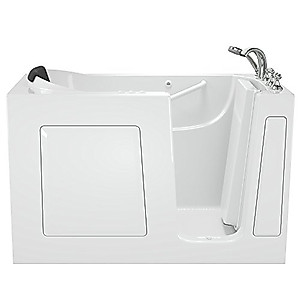 American Standard 3060.109.CRW Gelcoat Whirlpool and Air Spa 30"x60" Right Side Door Walk-In Bathtub in White