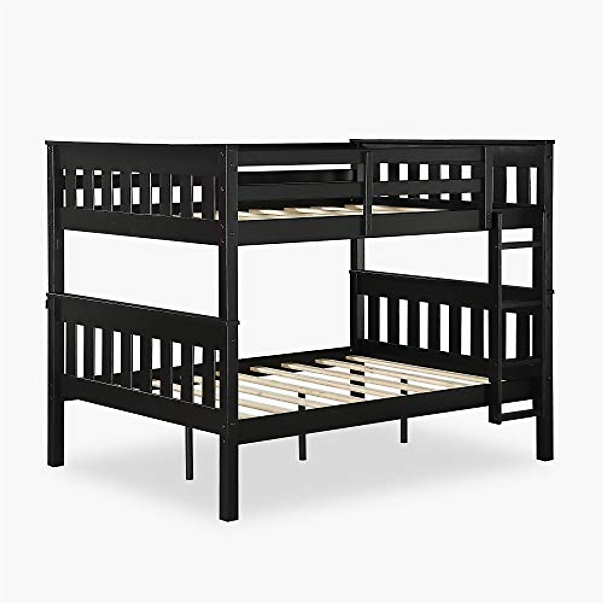 Dorel Living Moon Full over Full Bunk Bed with USB Port, Black