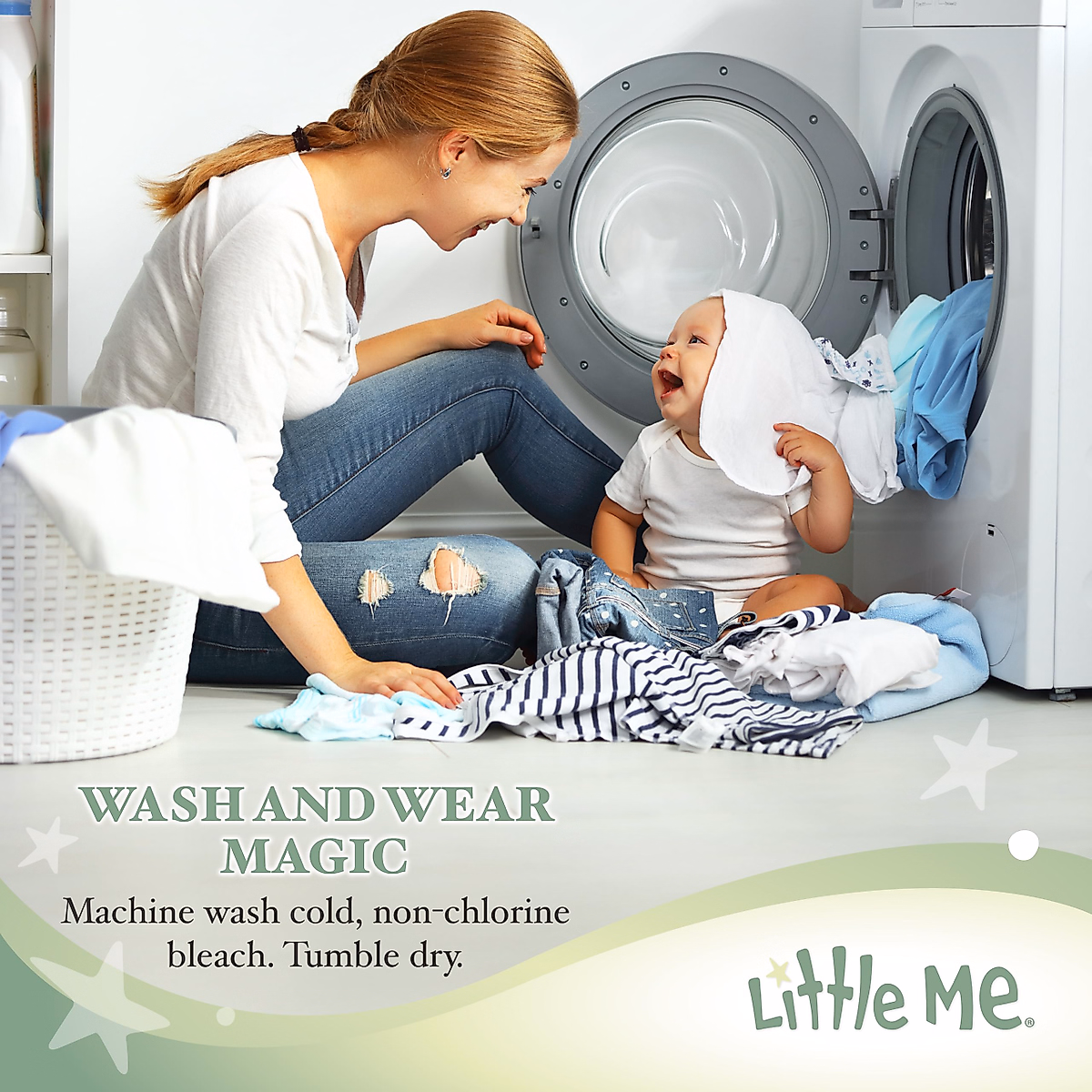 Little Me Unisex Baby 2-Piece Nightgown and Cap Set, Pear Sorbet Duckies, 0-3 Months