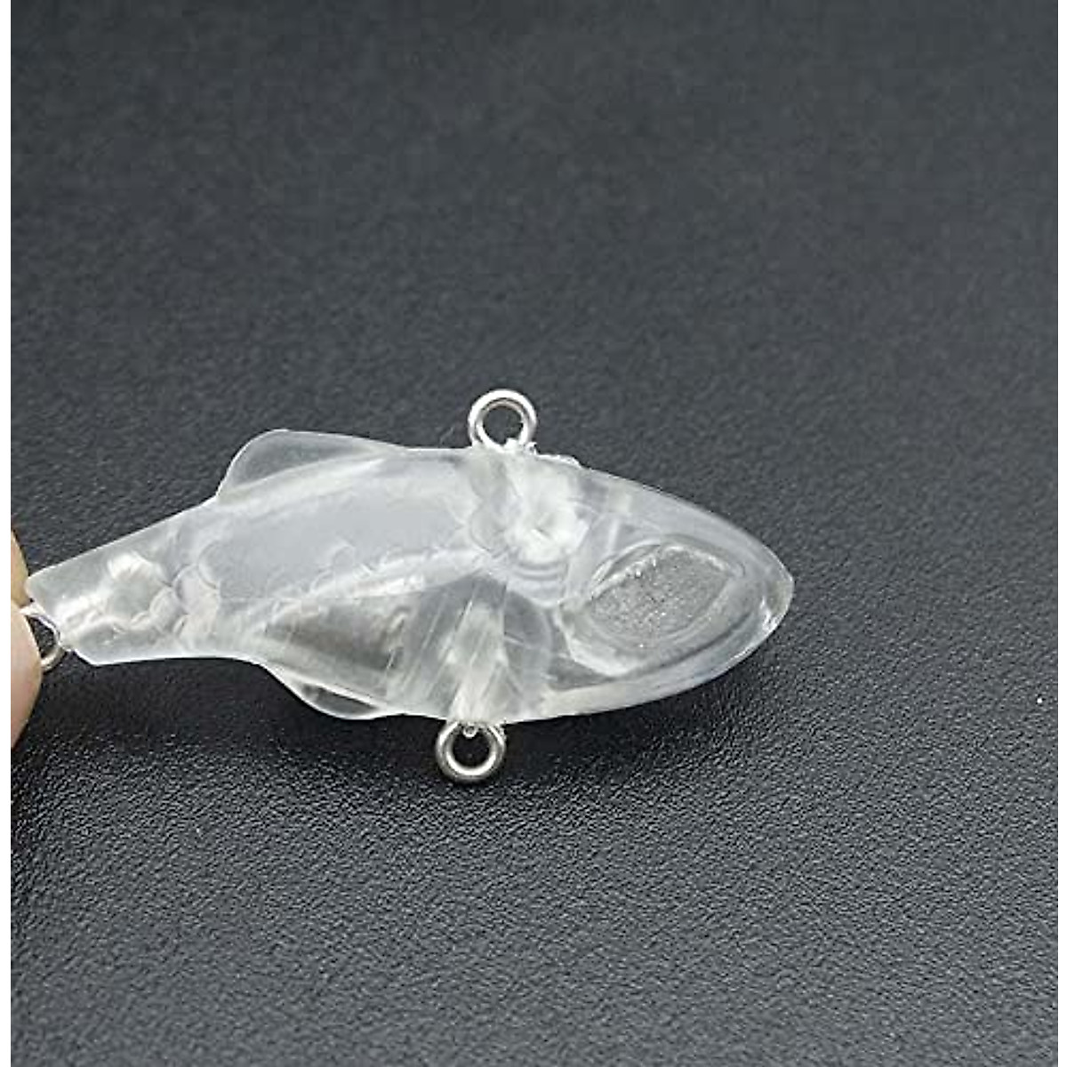 Free Eye 10PC Fishing Unpainted VIB Lure Blanks 36mm 4.5g Simulation Popperbait Topwater Freshwater Lipless Clear Hard Trout Salmon Artificial Bait