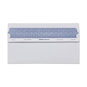 Office Depot Lift Press(TM) Premium Envelopes, #10 (4 1/8in. x 9 1/2in.), 100% Recycled, White, Pack Of 500, 76145