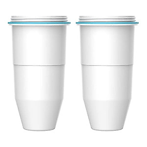 AQUA CREST 6-Stage Replacement Water Filters, Replacement for ZR-017 Pitcher Filters and Dispenser Filters, Reduce TDS, 98% Chlorine, Bad Taste and Odor, 2 Packs, Model No.:AQK-CF23B