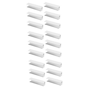 Toyvian 18 Pcs Safety Door Reinforcement Slot Baby Gate Parts Fence Accessories Dog Gate Groove Baby Door Gate Baby Gate Reinforcement Gate for Stairs PVC Door Pet White Child