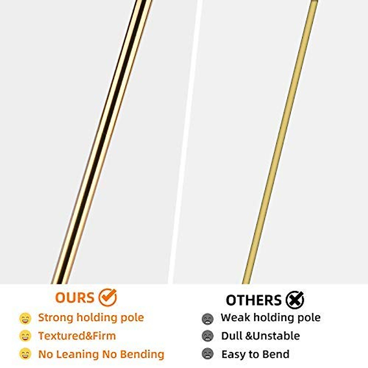 Industrial Floor Lamp with Hanging Glass Shade Brass Gold Farmhouse Indoor Pole Light with Edison E26 Base Vintage Rustic Standing Tall Lighting for Living Room Bedroom Office( ST64 Bulb Included)