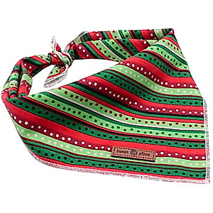 lionet paws Christmas Dog Bandana for Small Medium Large Dogs, Cat Dog Kerchief Dog Triangle Bibs Scarf for Girl Boy Gift